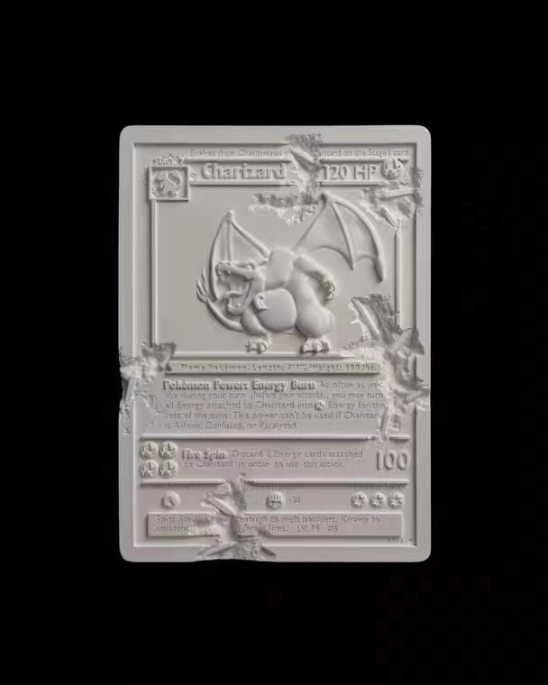 Daniel Arsham Crystalized charizard card